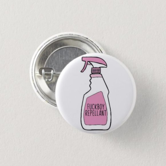 Arzo | Accessories | Fck Boy Repellent Button | Poshmark